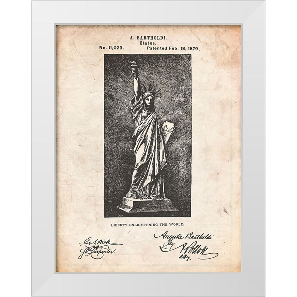 Borders, Cole 12x14 White Modern Wood Framed Museum Art Print Titled ...