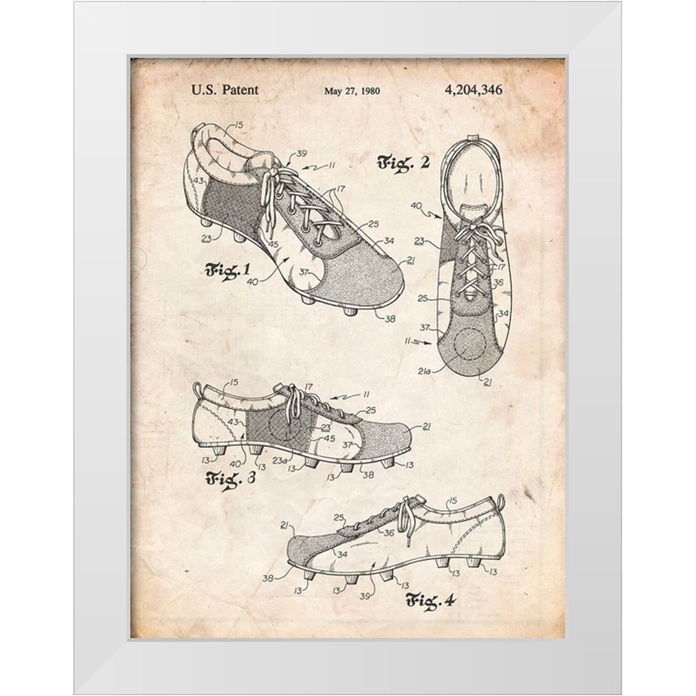 Borders, Cole 12x14 White Modern Wood Framed Museum Art Print Titled ...