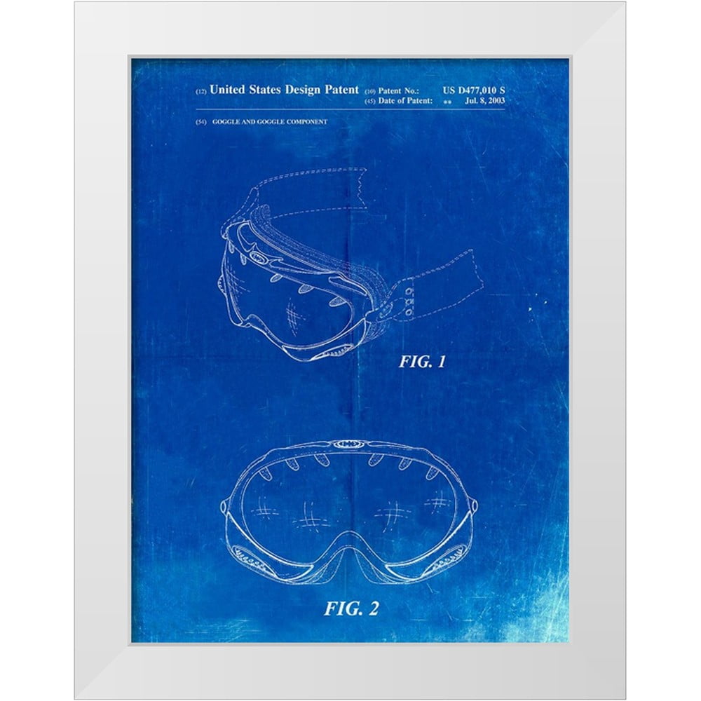 Borders, Cole 12x14 White Modern Wood Framed Museum Art Print Titled ...