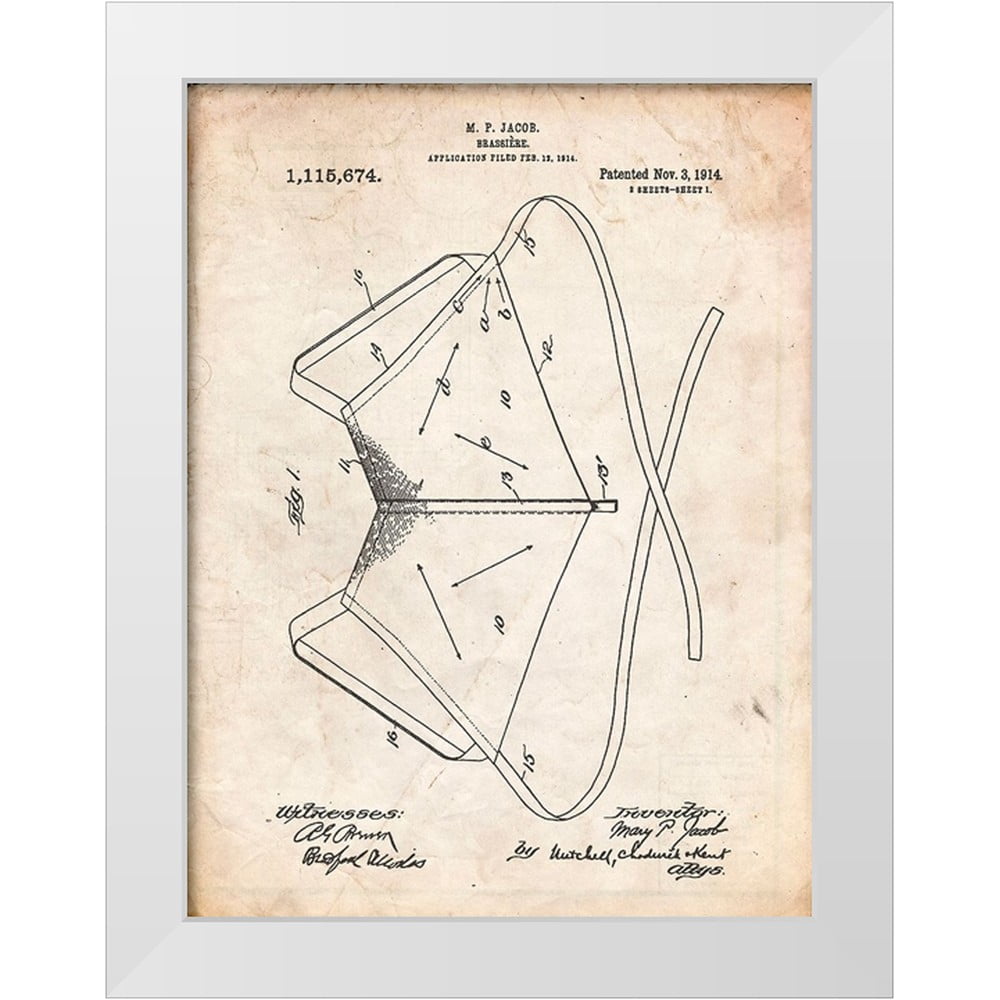 Borders, Cole 12x14 White Modern Wood Framed Museum Art Print Titled ...