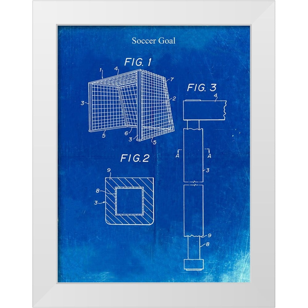 Borders, Cole 12x14 White Modern Wood Framed Museum Art Print Titled ...