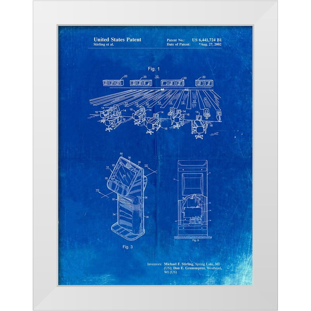 Borders, Cole 12x14 White Modern Wood Framed Museum Art Print Titled ...