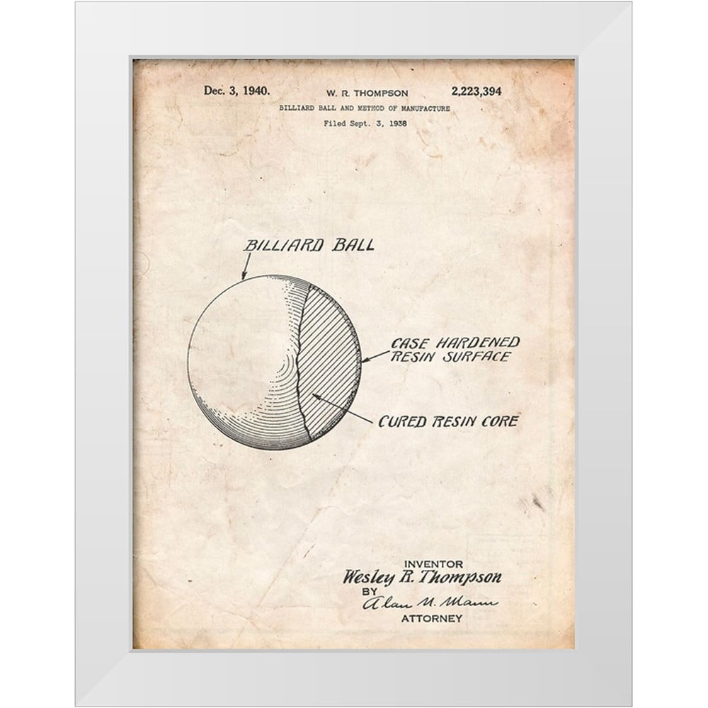 Borders, Cole 12x14 White Modern Wood Framed Museum Art Print Titled ...