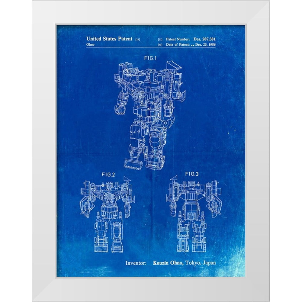 Borders, Cole 12x14 White Modern Wood Framed Museum Art Print Titled ...