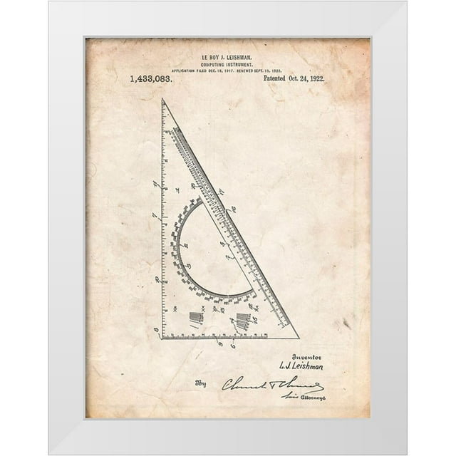 Borders, Cole 12x14 White Modern Wood Framed Museum Art Print Titled ...