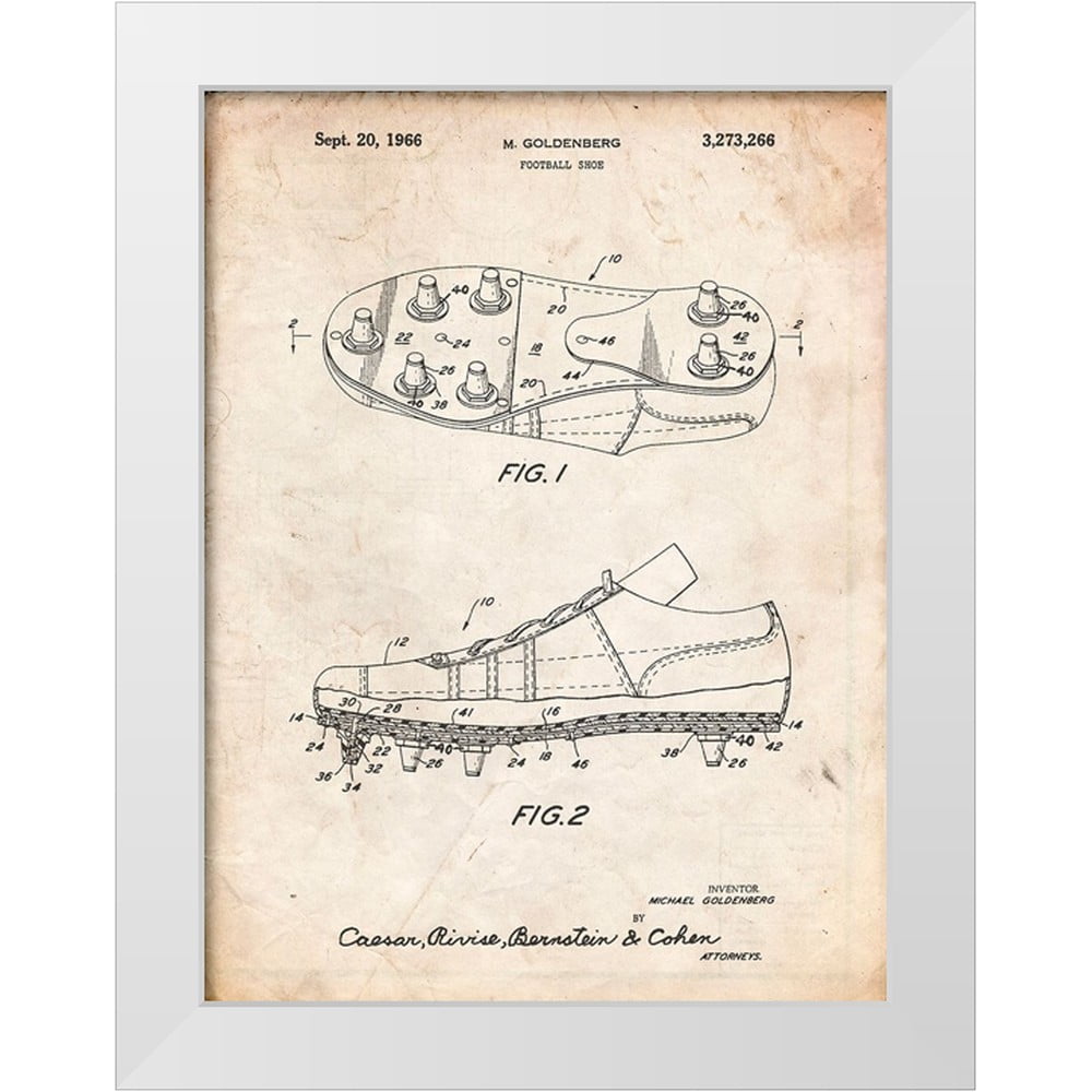 Borders, Cole 12x14 White Modern Wood Framed Museum Art Print Titled ...