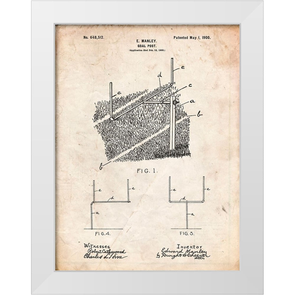 Borders, Cole 12x14 White Modern Wood Framed Museum Art Print Titled ...