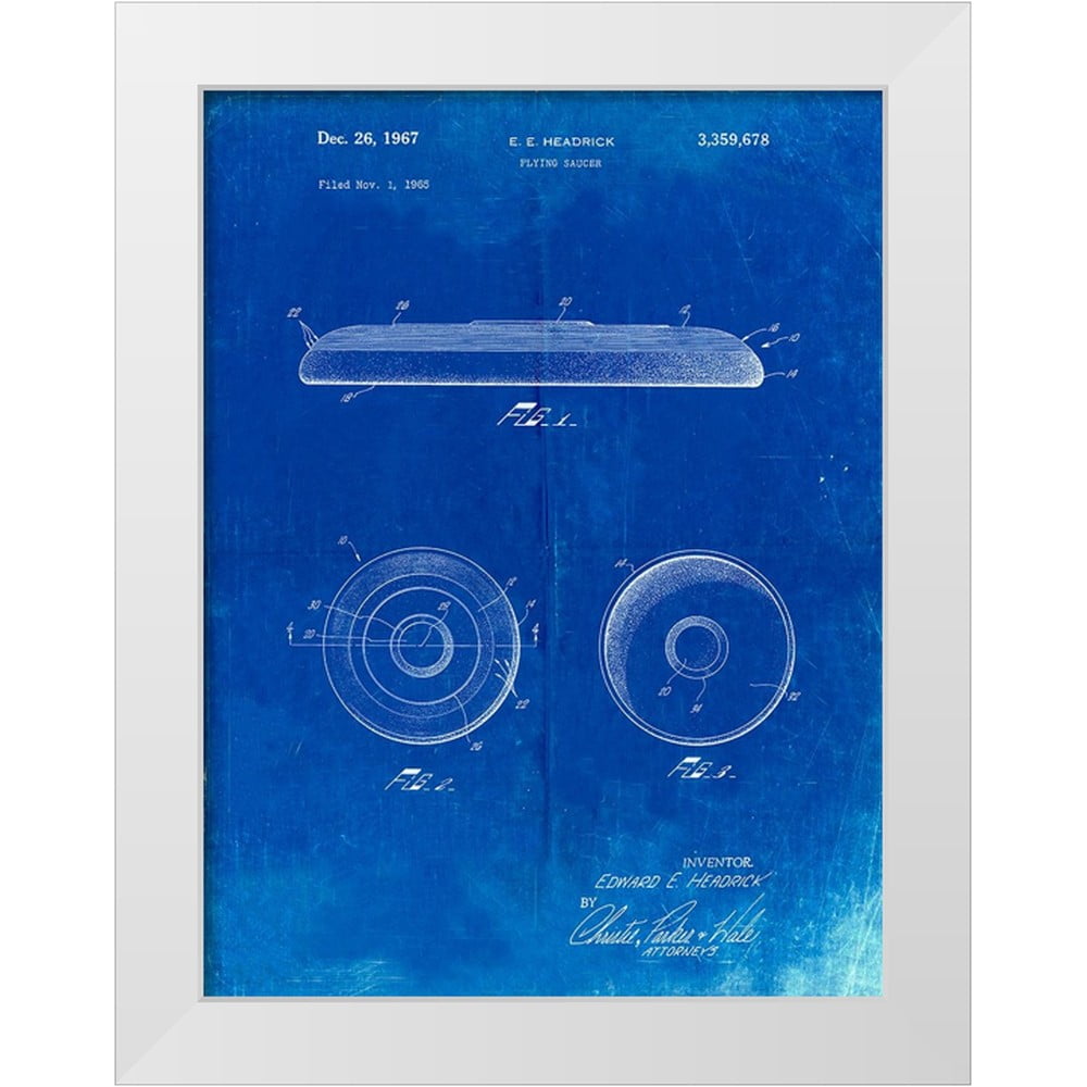 Borders, Cole 12x14 White Modern Wood Framed Museum Art Print Titled ...