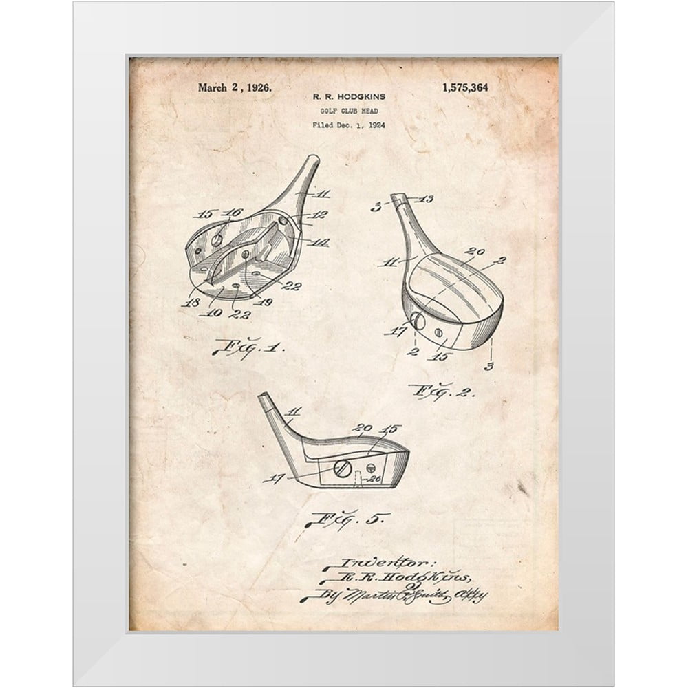 Borders, Cole 12x14 White Modern Wood Framed Museum Art Print Titled ...