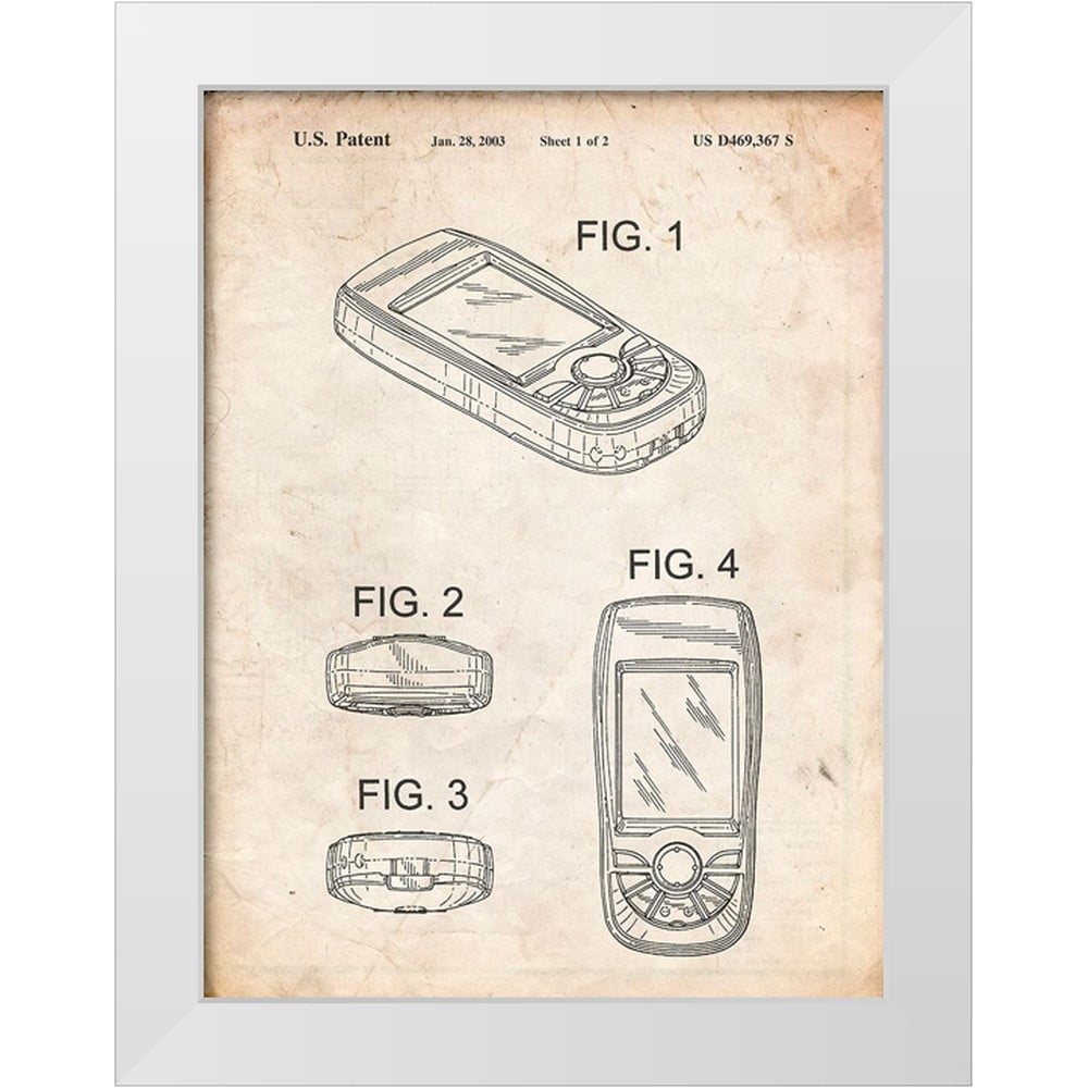 Borders, Cole 12x14 White Modern Wood Framed Museum Art Print Titled ...