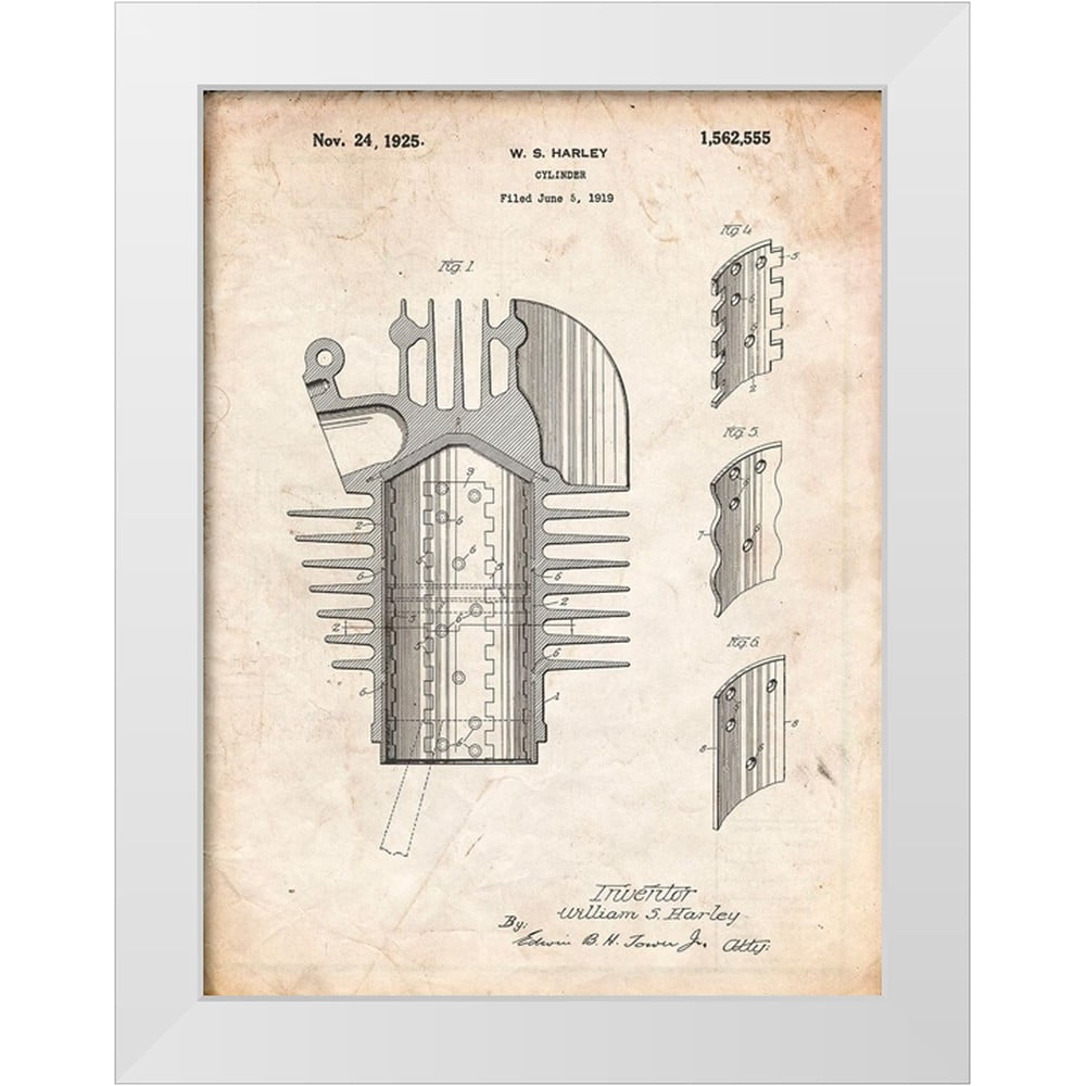 Borders, Cole 12x14 White Modern Wood Framed Museum Art Print Titled ...