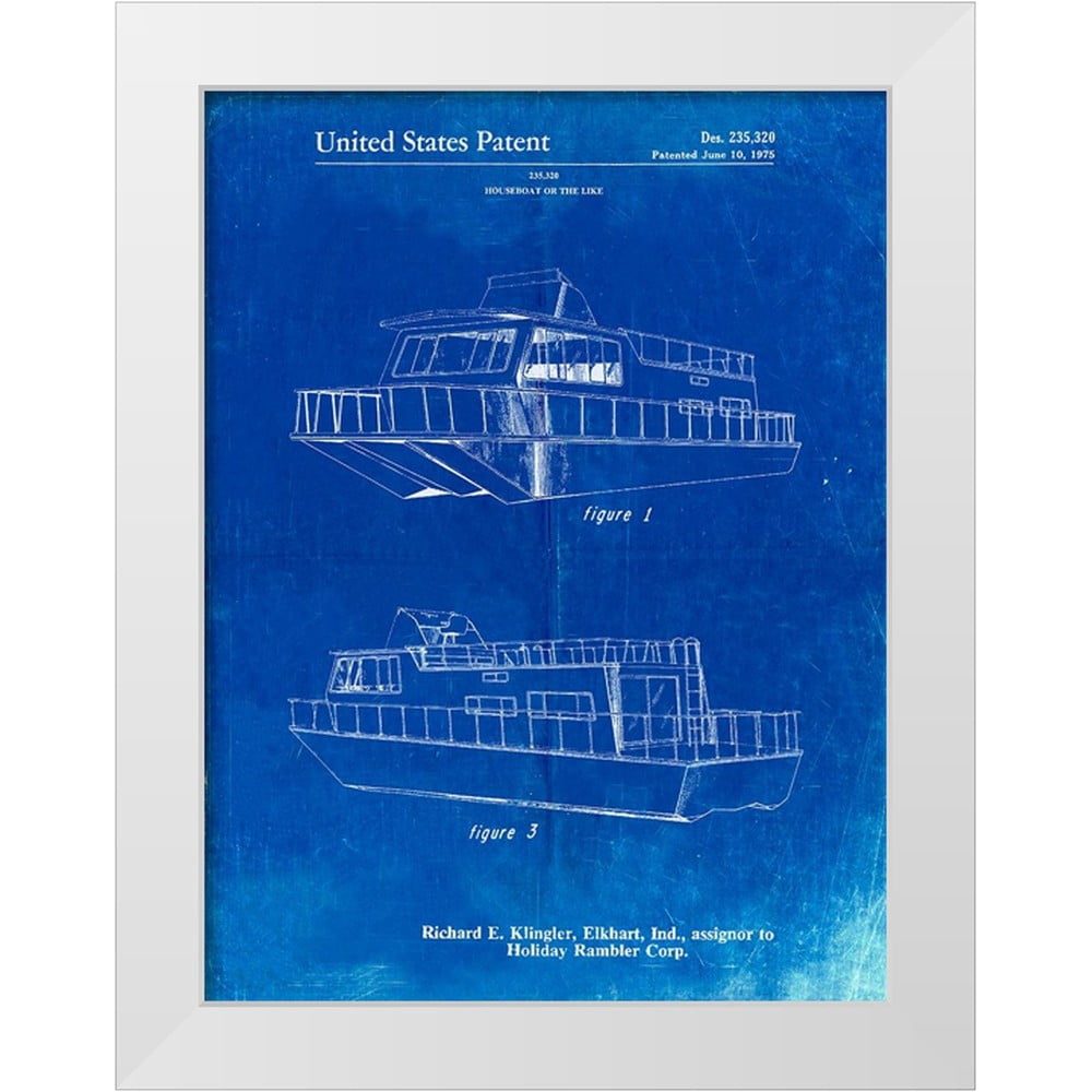 Borders, Cole 12x14 White Modern Wood Framed Museum Art Print Titled ...