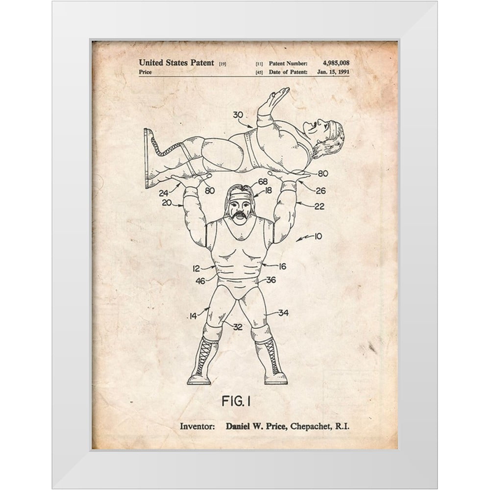 Borders, Cole 12x14 White Modern Wood Framed Museum Art Print Titled ...