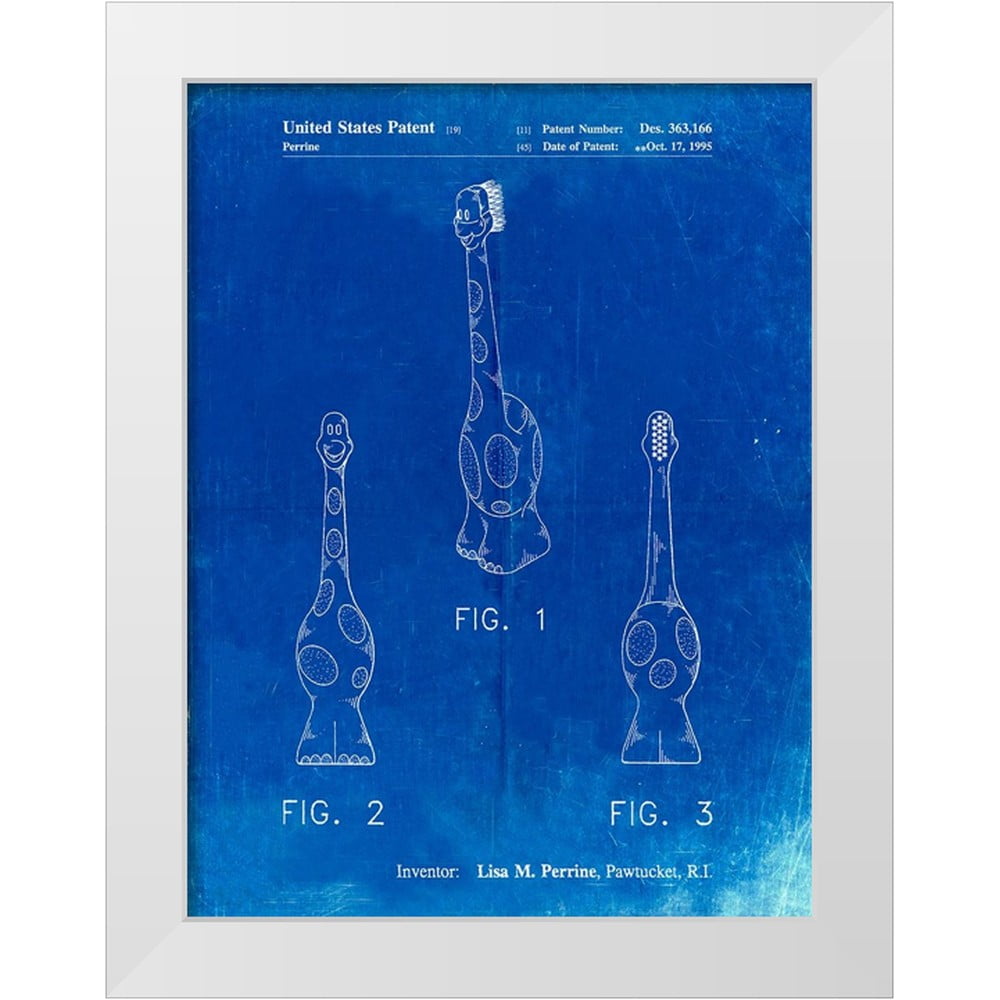 Borders, Cole 12x14 White Modern Wood Framed Museum Art Print Titled ...