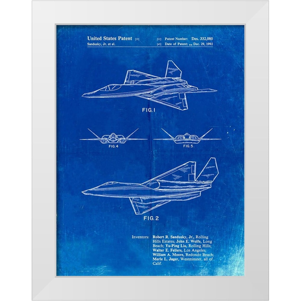 Borders, Cole 12x14 White Modern Wood Framed Museum Art Print Titled ...