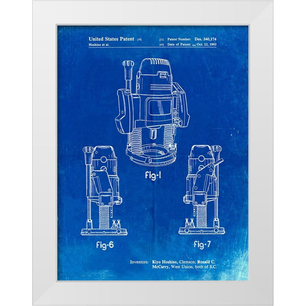 Borders, Cole 12x14 White Modern Wood Framed Museum Art Print Titled ...