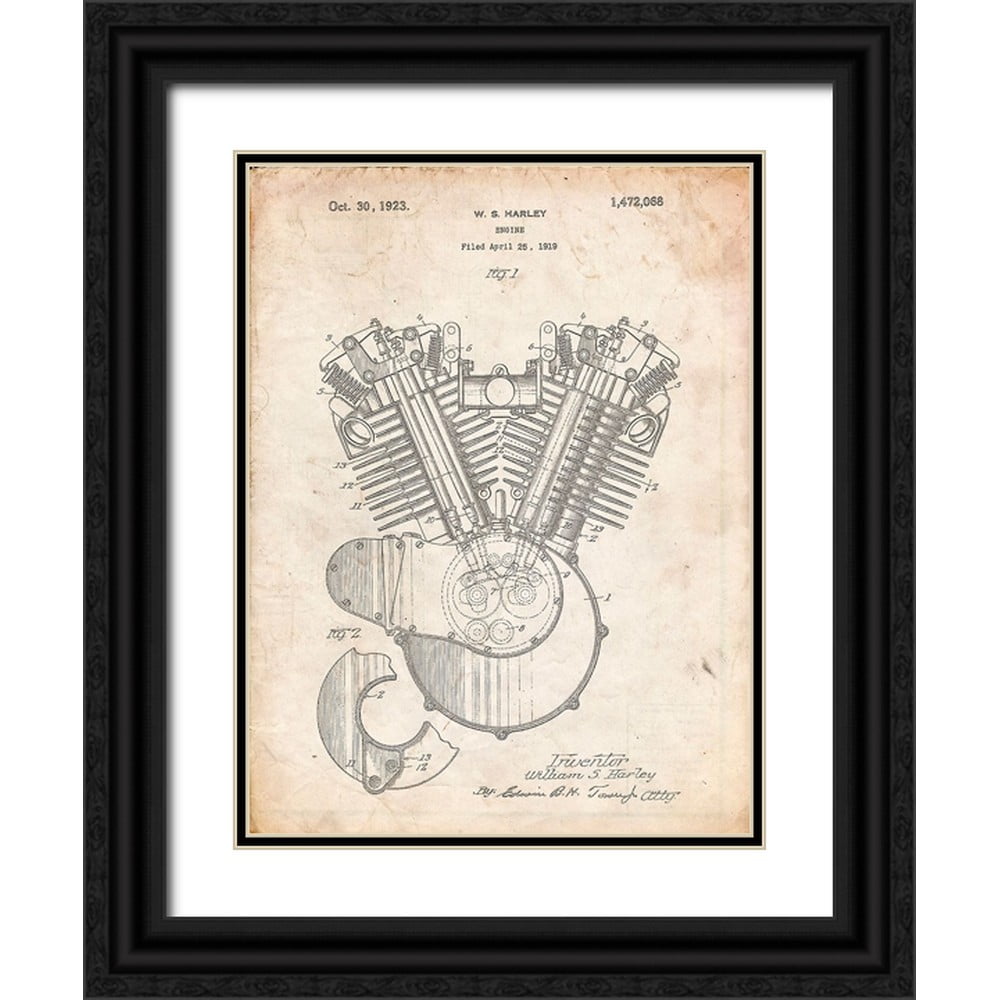 Borders, Cole 15x18 Black Ornate Wood Framed with Double Matting Museum ...