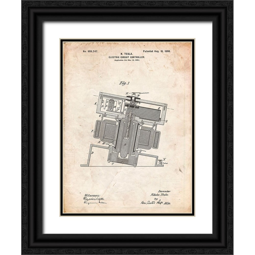 Borders, Cole 15x18 Black Ornate Wood Framed with Double Matting Museum ...