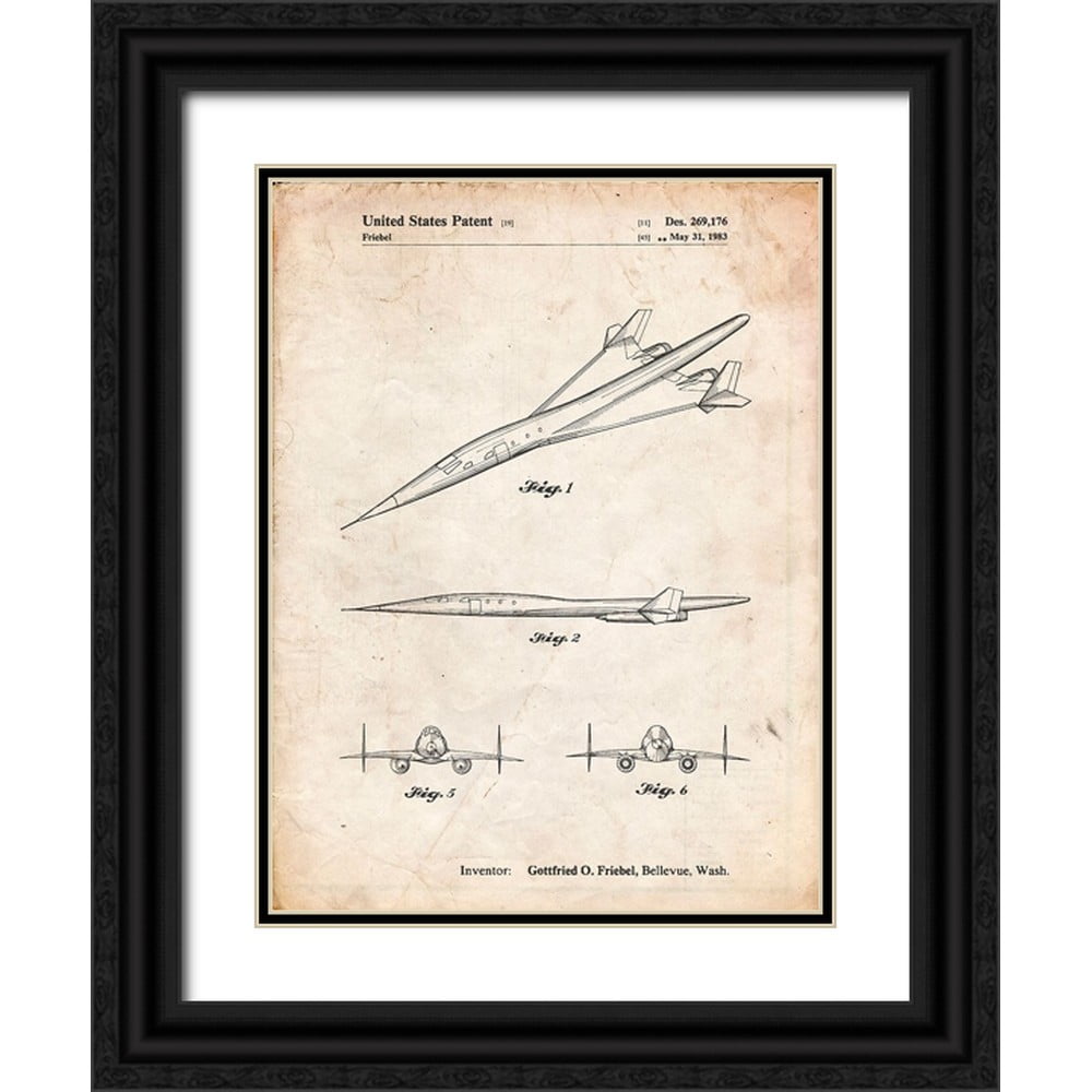 Borders, Cole 15x18 Black Ornate Wood Framed with Double Matting Museum ...