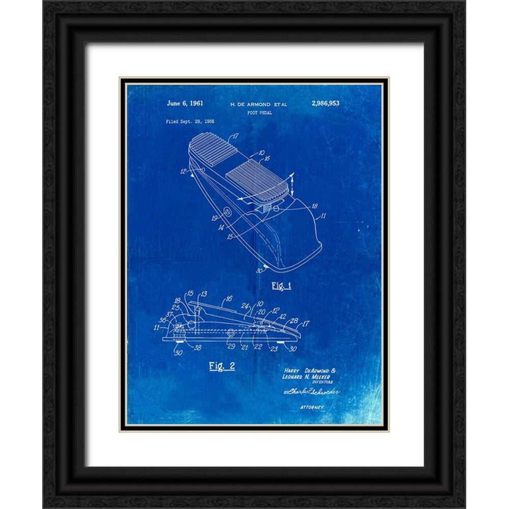 Borders, Cole 15x18 Black Ornate Wood Framed with Double Matting Museum ...