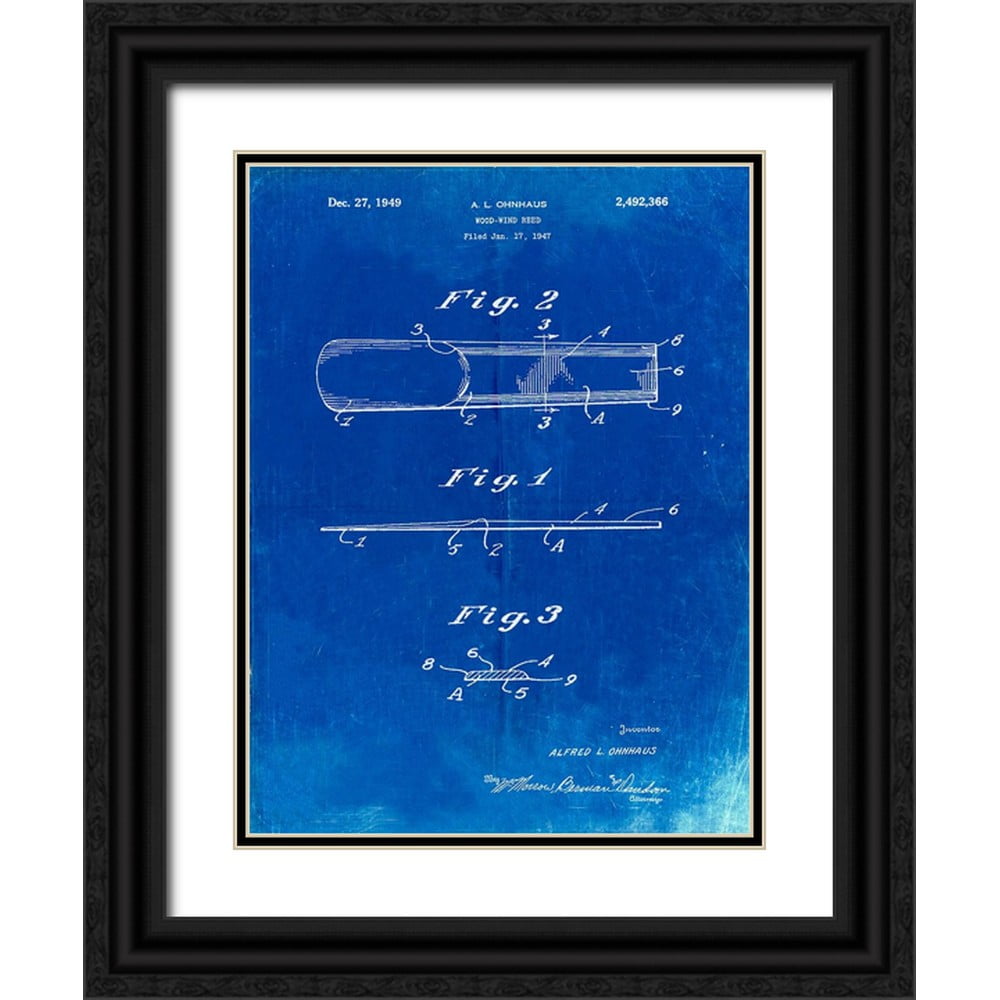 Borders, Cole 15x18 Black Ornate Wood Framed with Double Matting Museum Art Print Titled ...