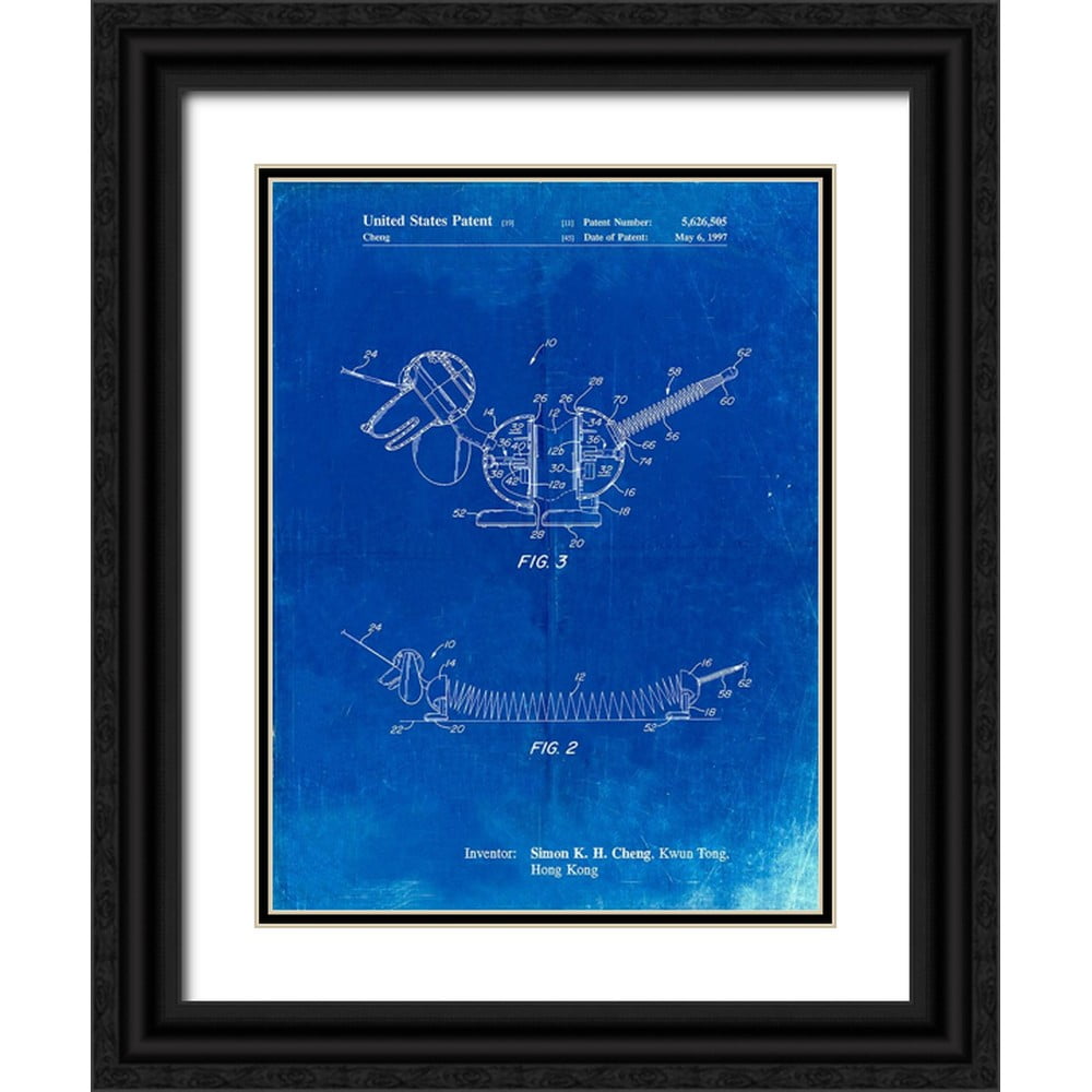 Borders, Cole 15x18 Black Ornate Wood Framed with Double Matting Museum ...