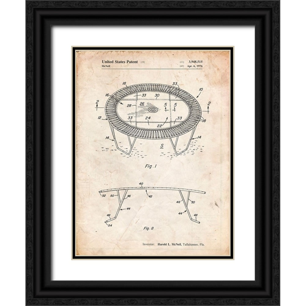 Borders, Cole 15x18 Black Ornate Wood Framed with Double Matting Museum ...