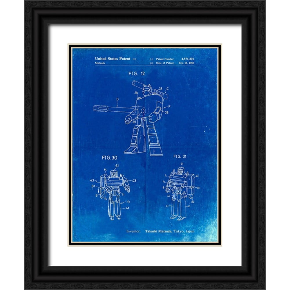 Borders, Cole 15x18 Black Ornate Wood Framed with Double Matting Museum ...