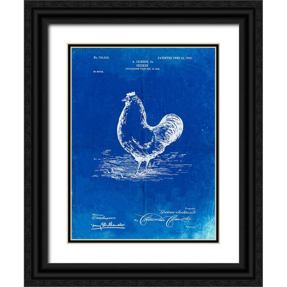 Borders, Cole 15x18 Black Ornate Wood Framed with Double Matting Museum ...