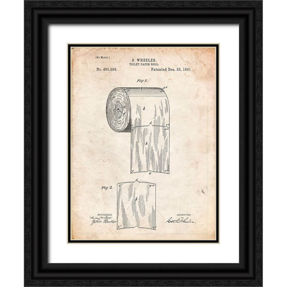 Borders, Cole 15x18 Black Ornate Wood Framed with Double Matting Museum ...