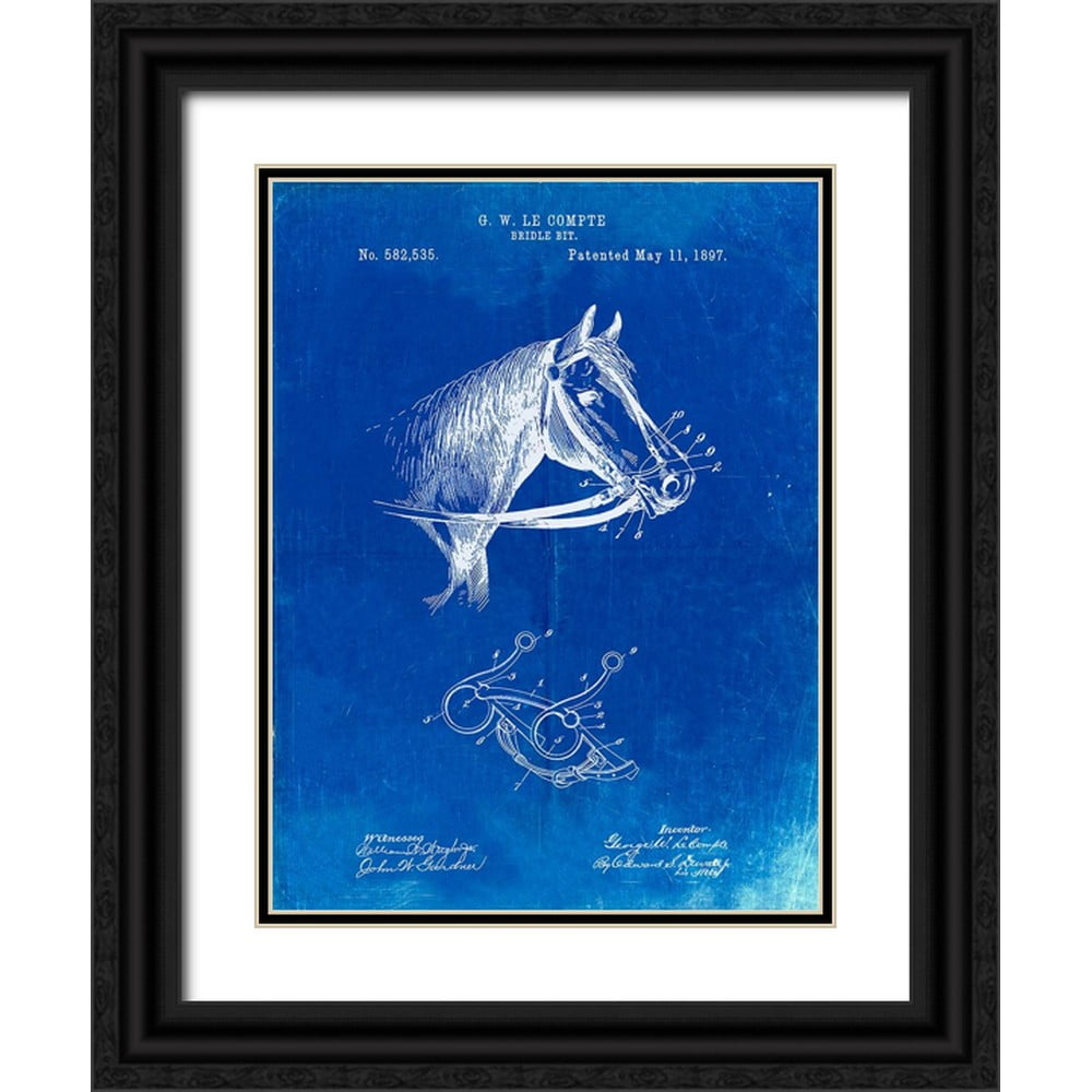 Borders, Cole 15x18 Black Ornate Wood Framed with Double Matting Museum ...