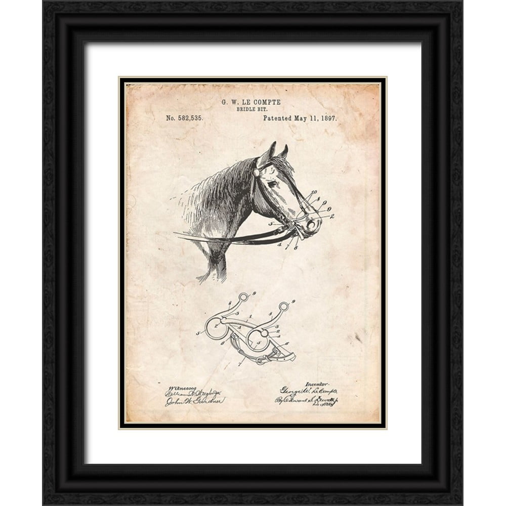 Borders, Cole 15x18 Black Ornate Wood Framed with Double Matting Museum ...