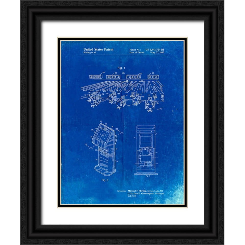 Borders, Cole 15x18 Black Ornate Wood Framed with Double Matting Museum ...