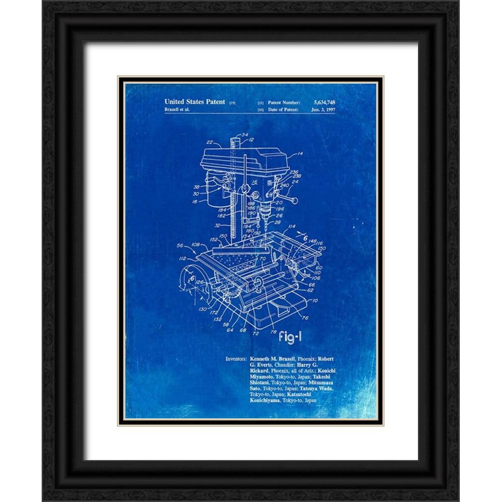 Borders, Cole 15x18 Black Ornate Wood Framed with Double Matting Museum ...