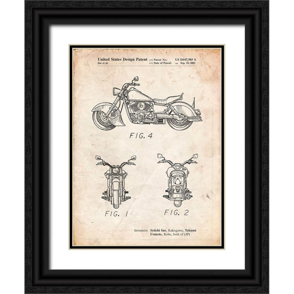 Borders, Cole 15x18 Black Ornate Wood Framed with Double Matting Museum ...