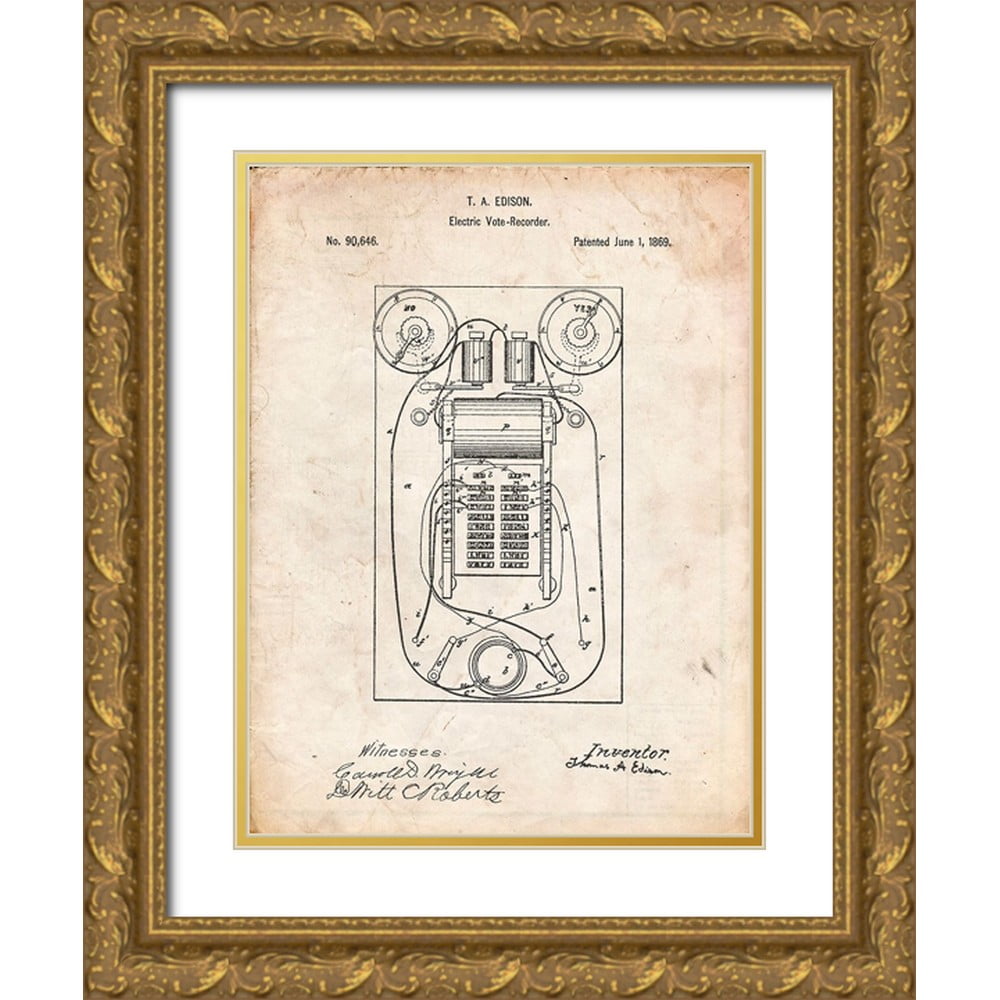 Borders, Cole 15x18 Gold Ornate Wood Framed with Double Matting Museum ...