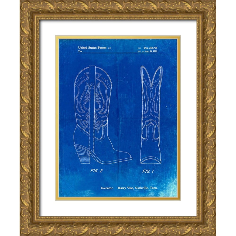 Borders, Cole 15x18 Gold Ornate Wood Framed with Double Matting Museum ...