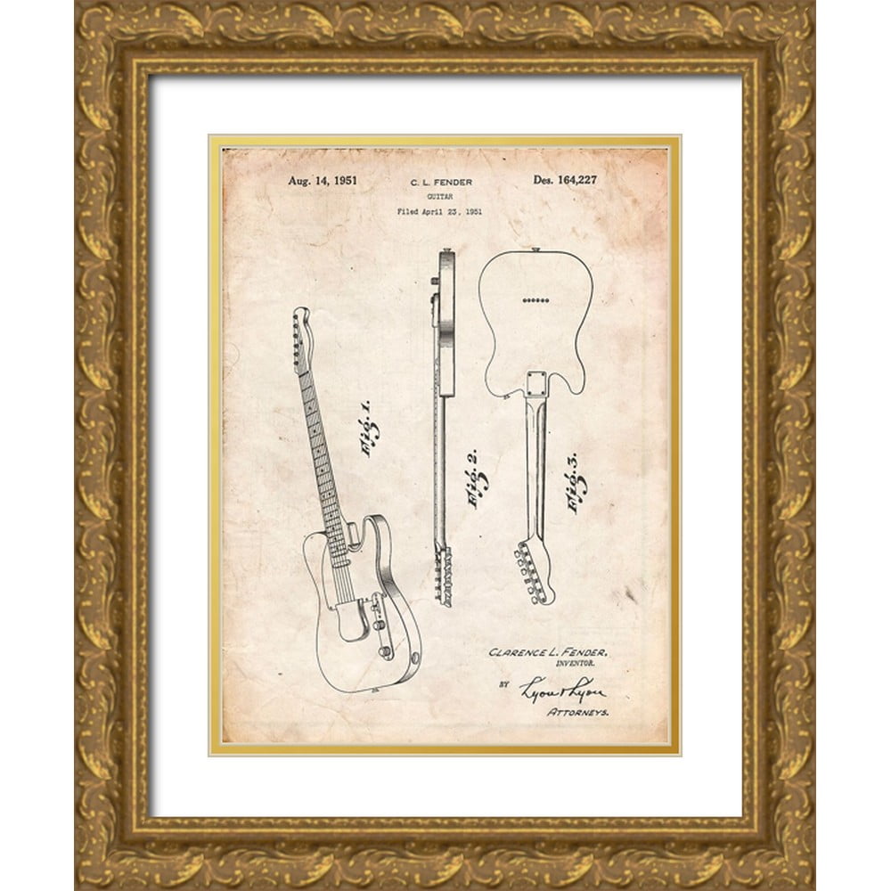 Borders, Cole 15x18 Gold Ornate Wood Framed with Double Matting Museum Art Print Titled - PP121 ...