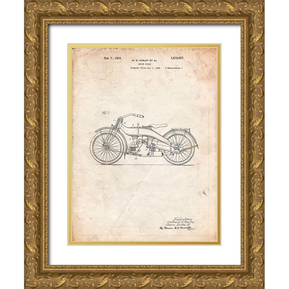 Borders, Cole 15x18 Gold Ornate Wood Framed with Double Matting Museum ...