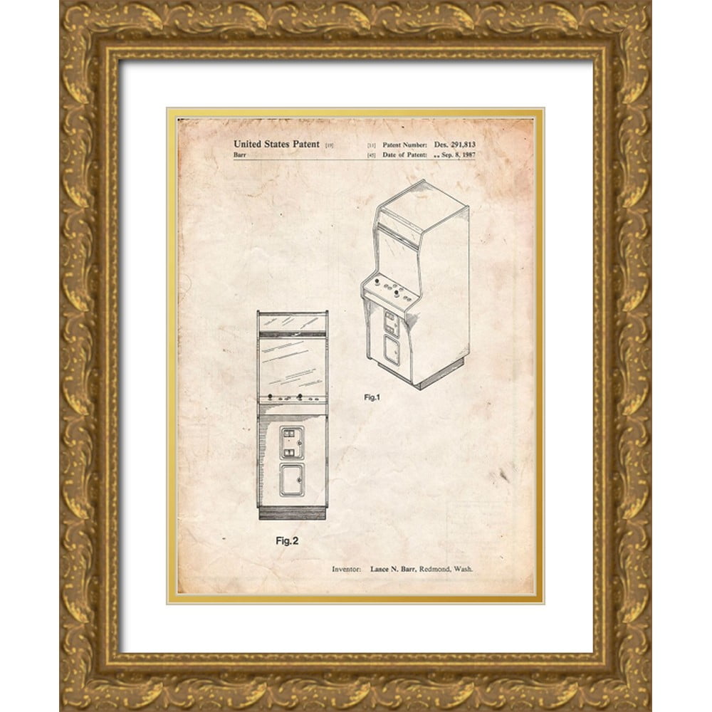 Borders, Cole 15x18 Gold Ornate Wood Framed with Double Matting Museum ...