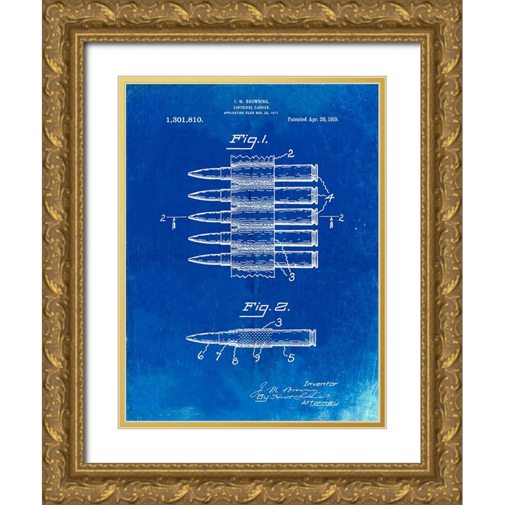 Borders, Cole 15x18 Gold Ornate Wood Framed with Double Matting Museum ...
