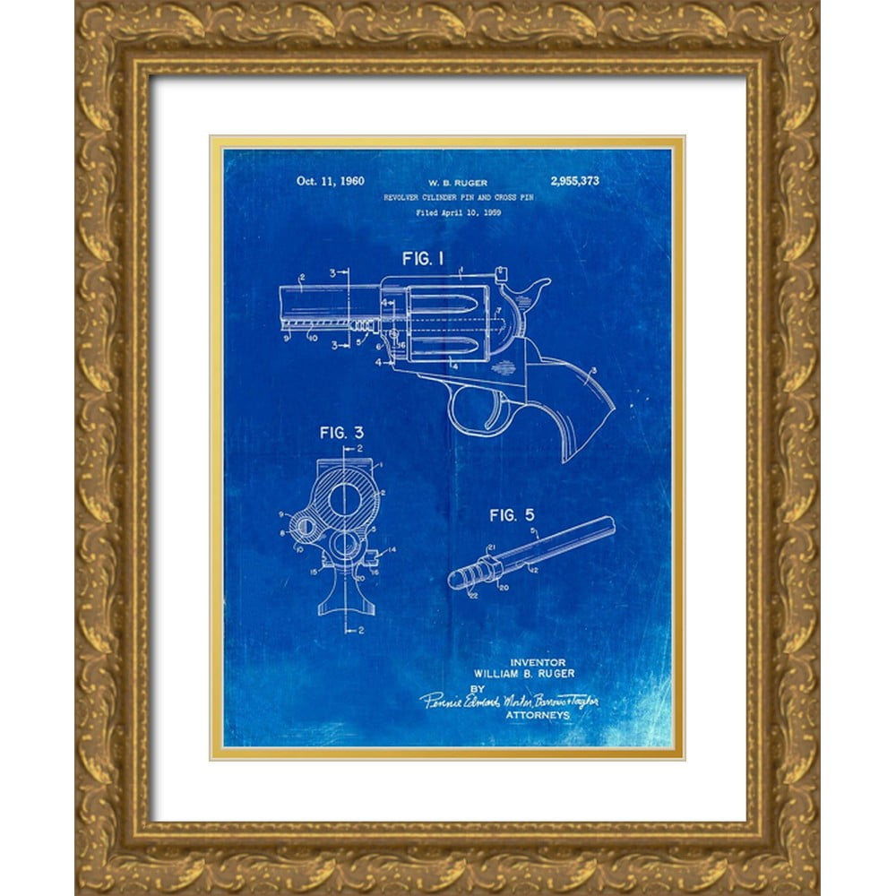 Borders, Cole 15x18 Gold Ornate Wood Framed with Double Matting Museum ...