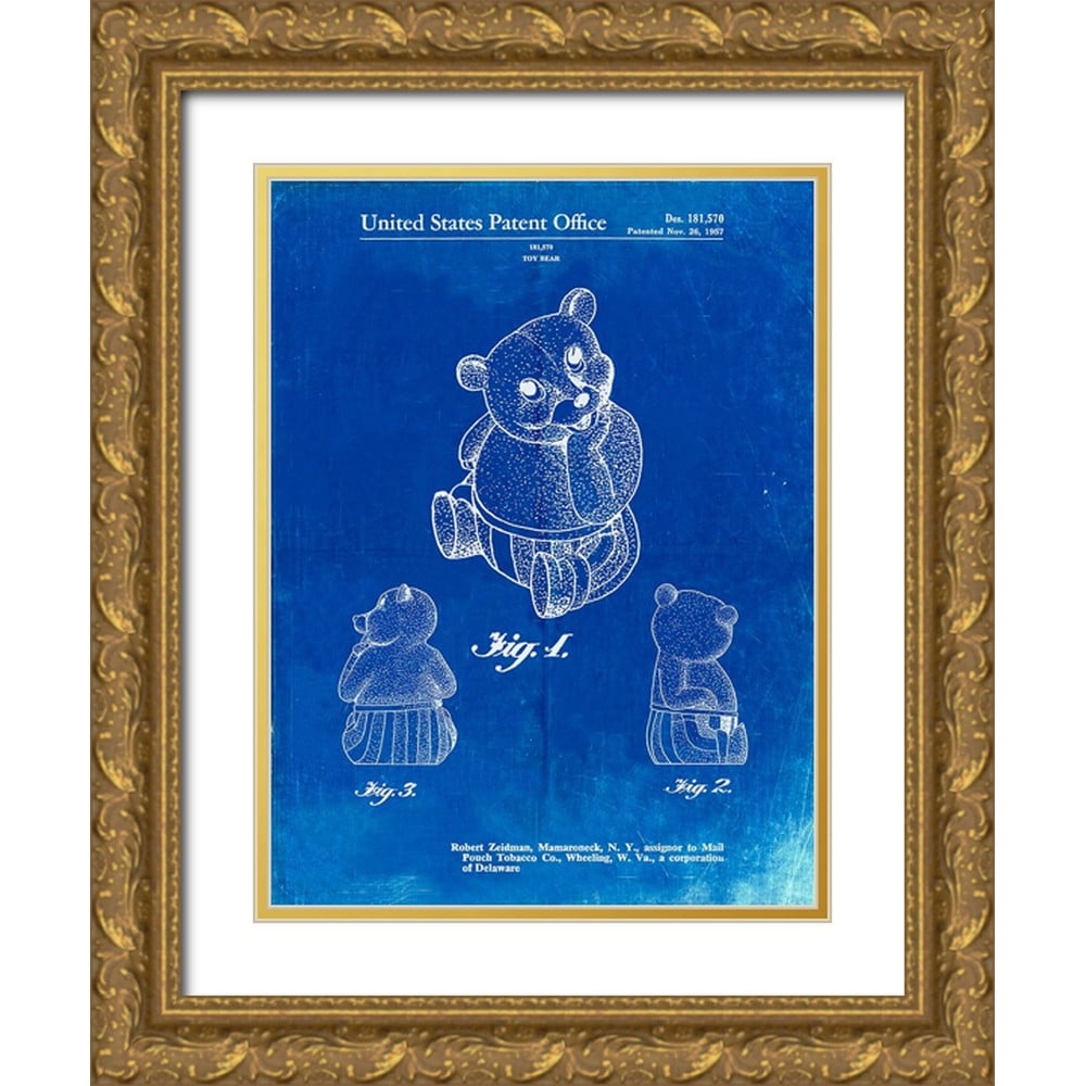 Borders, Cole 15x18 Gold Ornate Wood Framed with Double Matting Museum ...