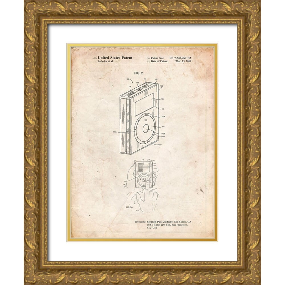 Borders, Cole 15x18 Gold Ornate Wood Framed with Double Matting Museum ...