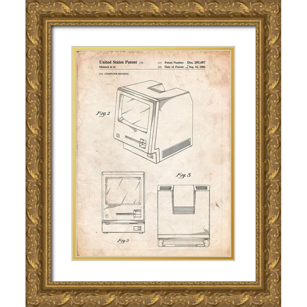 Borders, Cole 15x18 Gold Ornate Wood Framed with Double Matting Museum ...