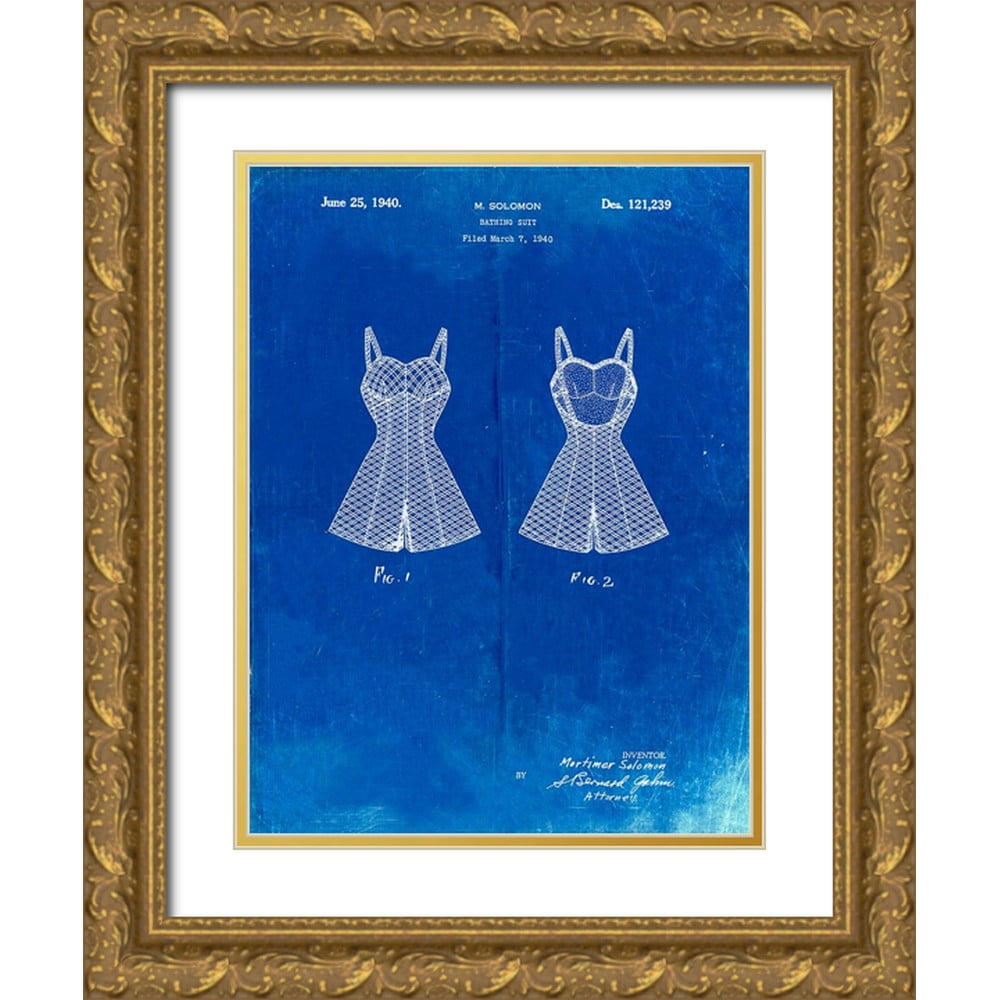 Borders, Cole 15x18 Gold Ornate Wood Framed with Double Matting Museum ...