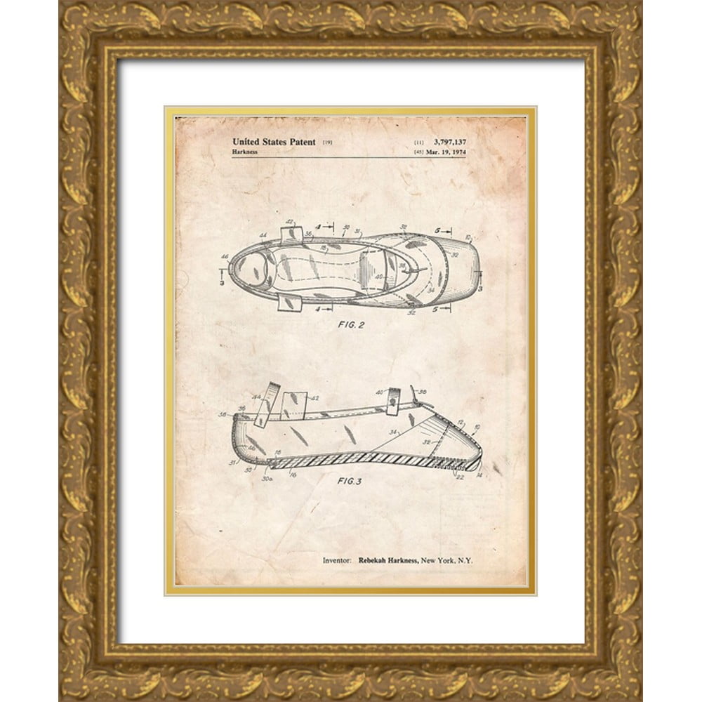 Borders, Cole 15x18 Gold Ornate Wood Framed with Double Matting Museum ...