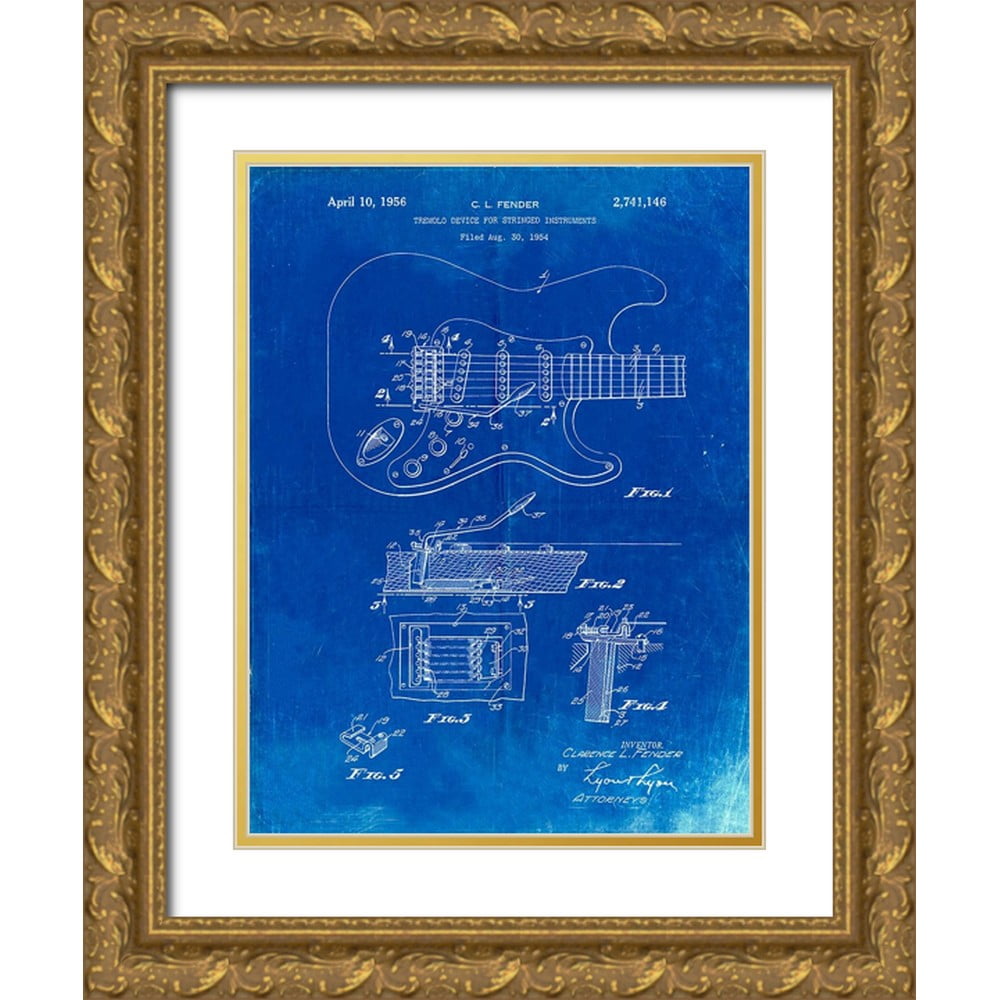 Borders, Cole 15x18 Gold Ornate Wood Framed with Double Matting Museum ...