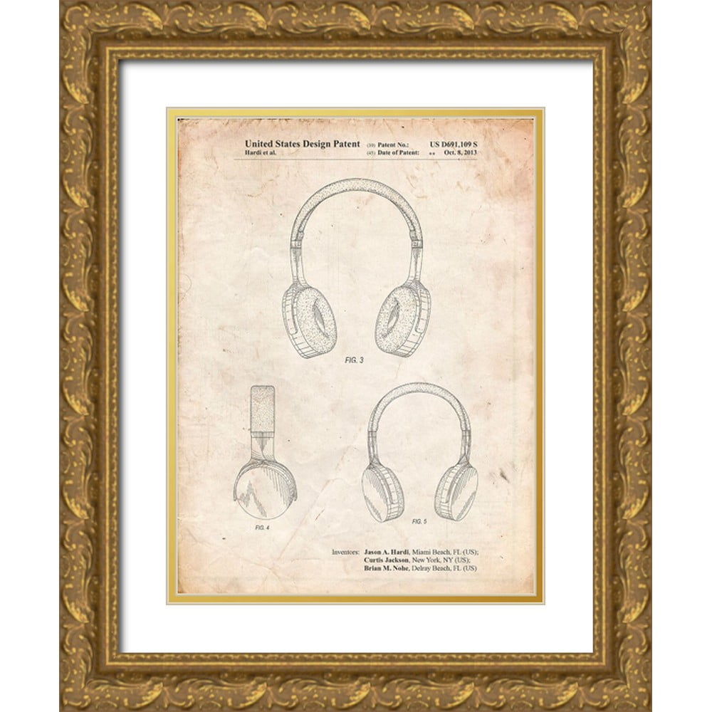 Borders, Cole 15x18 Gold Ornate Wood Framed with Double Matting Museum ...