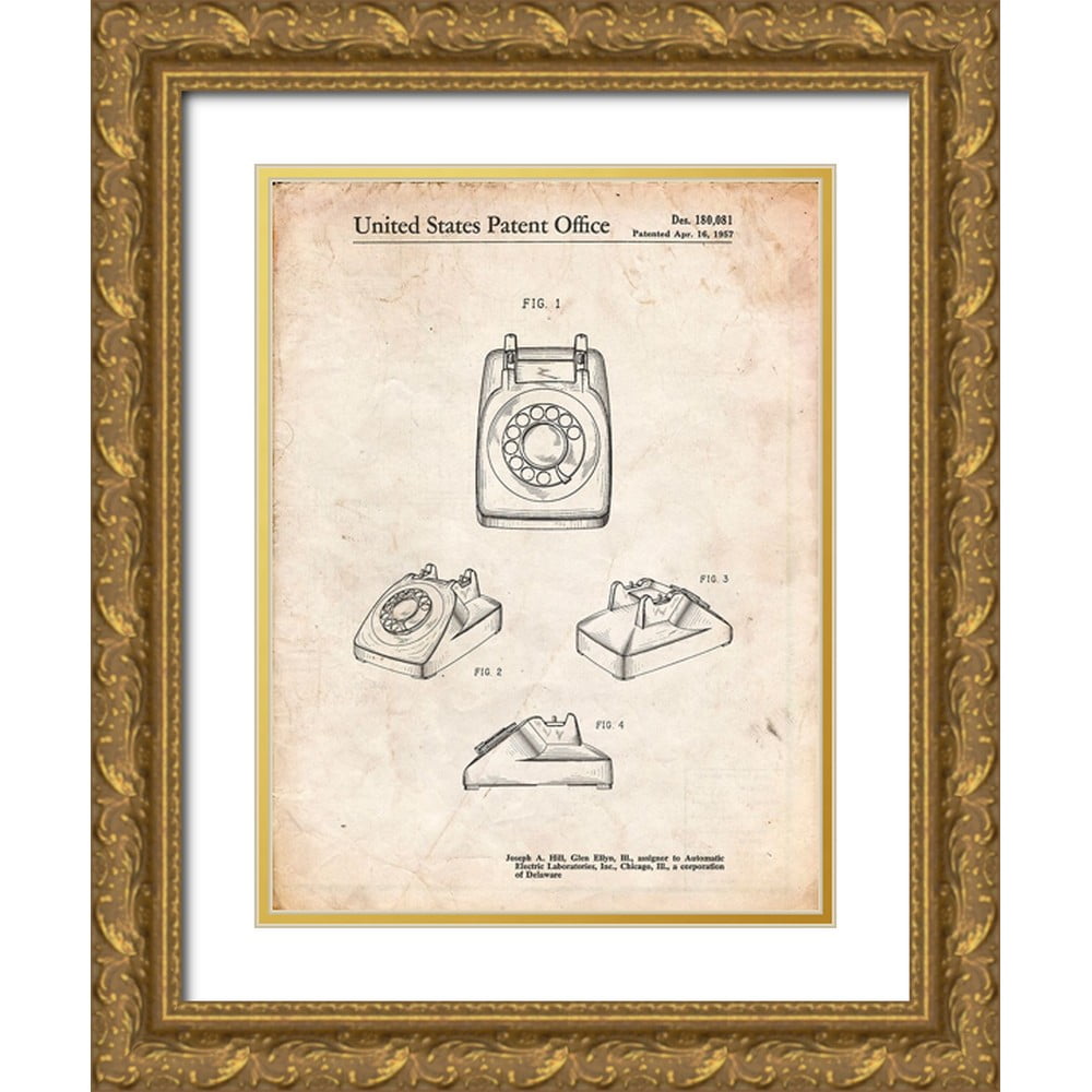 Borders, Cole 15x18 Gold Ornate Wood Framed with Double Matting Museum ...